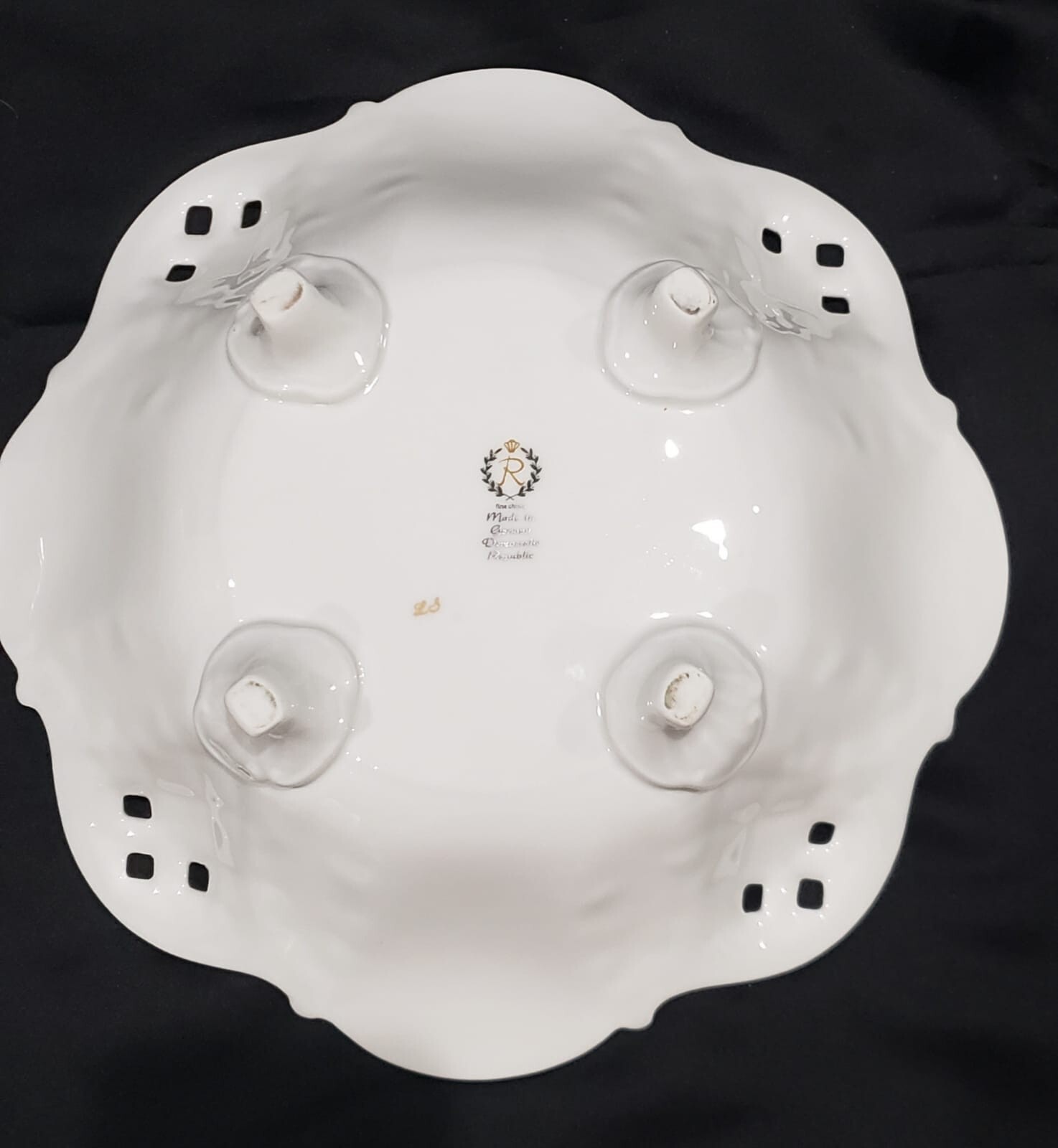 VTG Reichenbach Porcelain Footed Console Bowl Serving Bowl from GDR | eBay