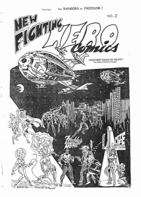 NEW FIGHTING HERO COMICS #2 - 2001 fanzine - Bill Schelly, Ron Foss ...