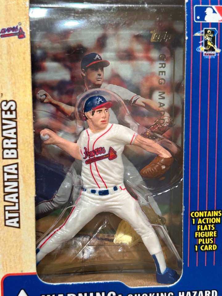 1999 Topps Action Flats Figure & Card Greg Maddux Atlanta Braves | eBay