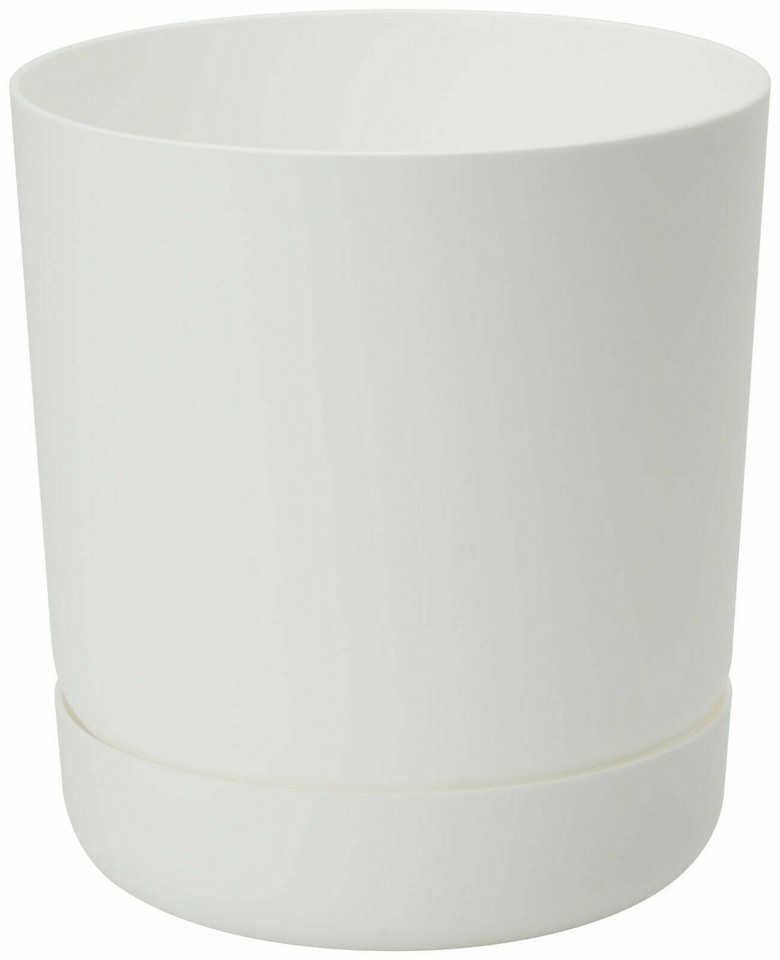 Satina Plant Pots With Saucers Flowerpot Garden Flower Planters Indoor ...