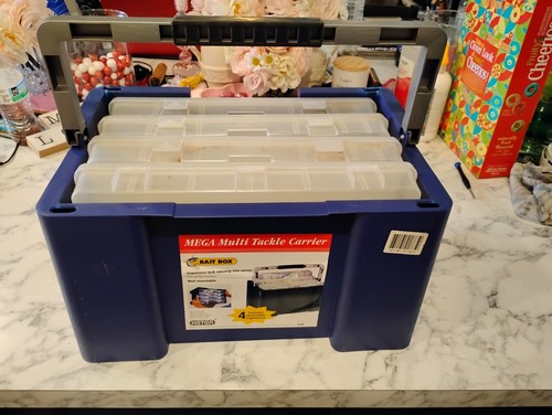 Keter Mega Multi Tackle Carrier 4 Organizers | eBay