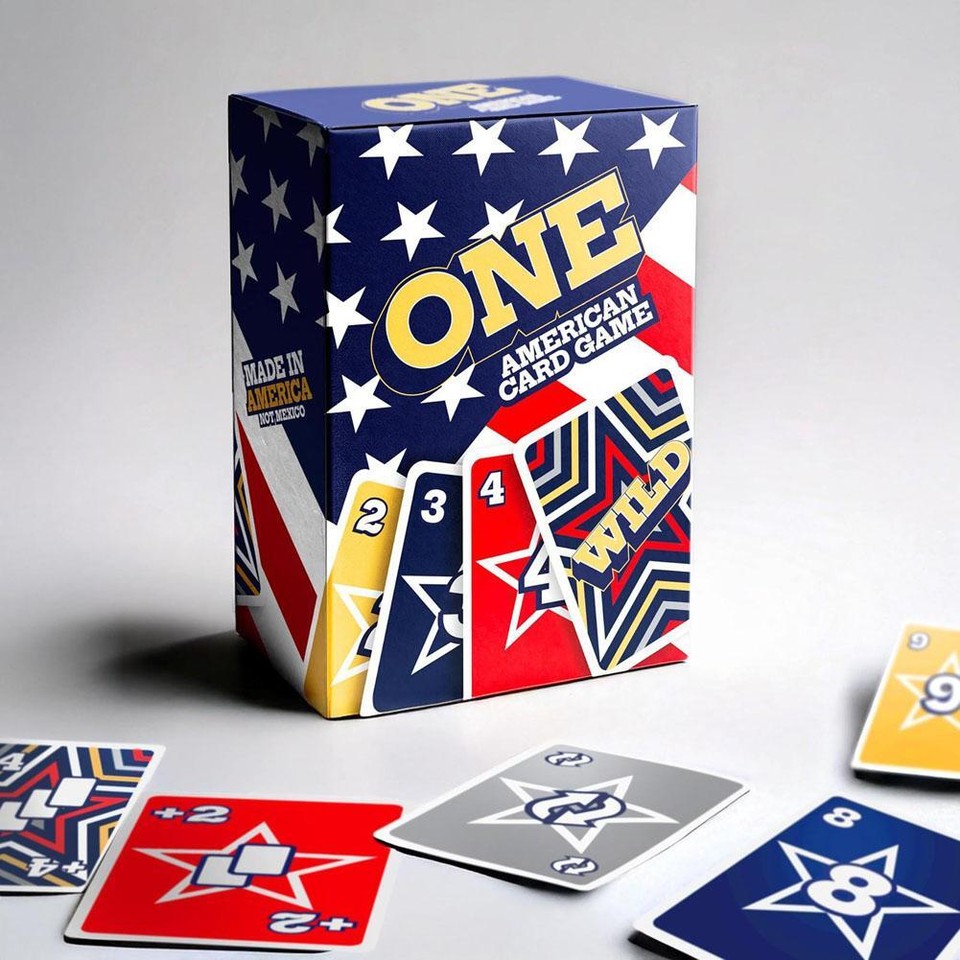 ONE American Card Game for 4th of July Patriotic Theme Parties Adults ...