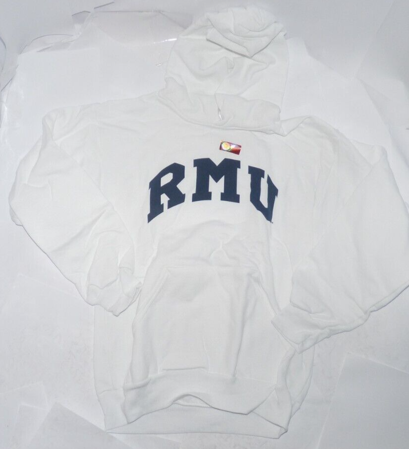 NEW NCAA RMU Robert Morris Hoodie Sweatshirt Youth Boys L Large 14 16 ...
