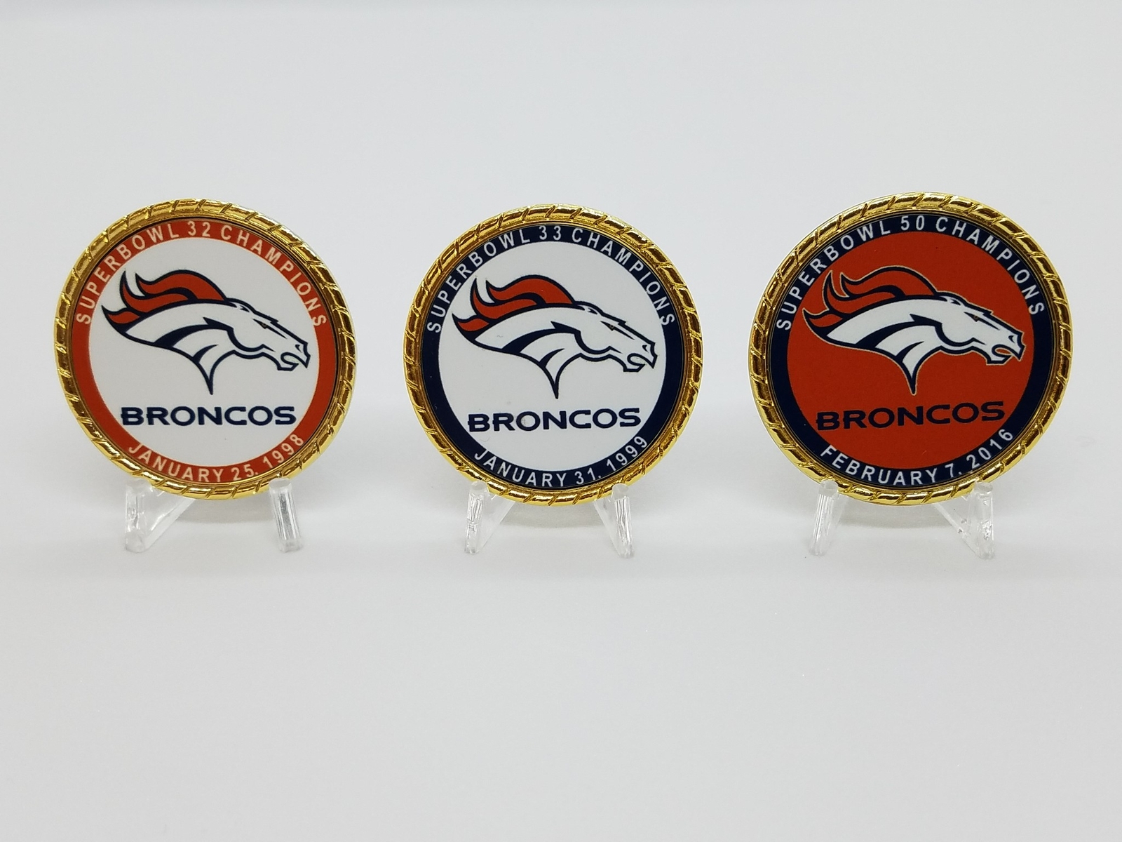 Tribute Coins Denver Broncos Super Bowl Champion 3 Coin Set | eBay