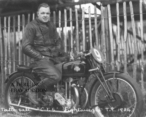 CTS Chris Tattersall 1934 Isle of Man 125cc Lightweight TT motorcycle ...