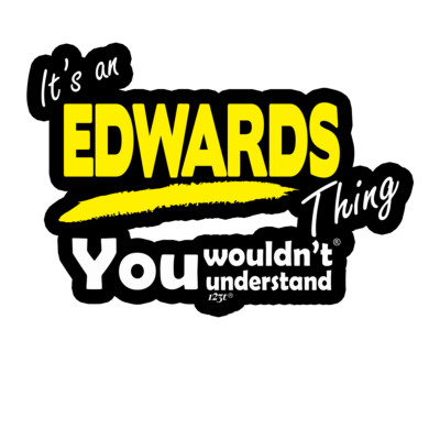 2 x Car Stickers - edwards V1 Surname Thing Decal Window Bumper Laptop ...