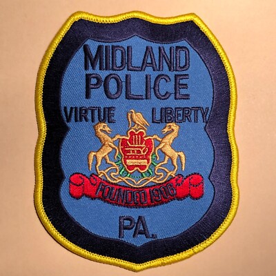 Midland Police Pennsylvania PA patch NEW | eBay