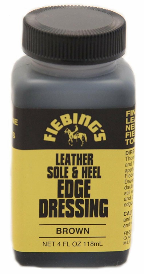 Leather Sole and Heel Edge Dressing Fiebings 118ml Available in Black ...