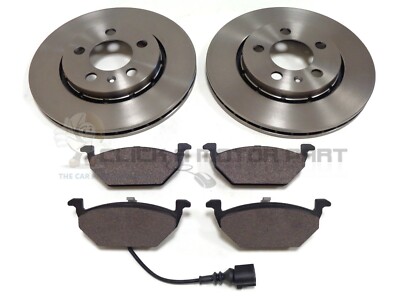 VW POLO MK5 6R 1.2 TSI TDI 09-13 FRONT 2 BRAKE DISCS & PADS (CHECK SIZE ...