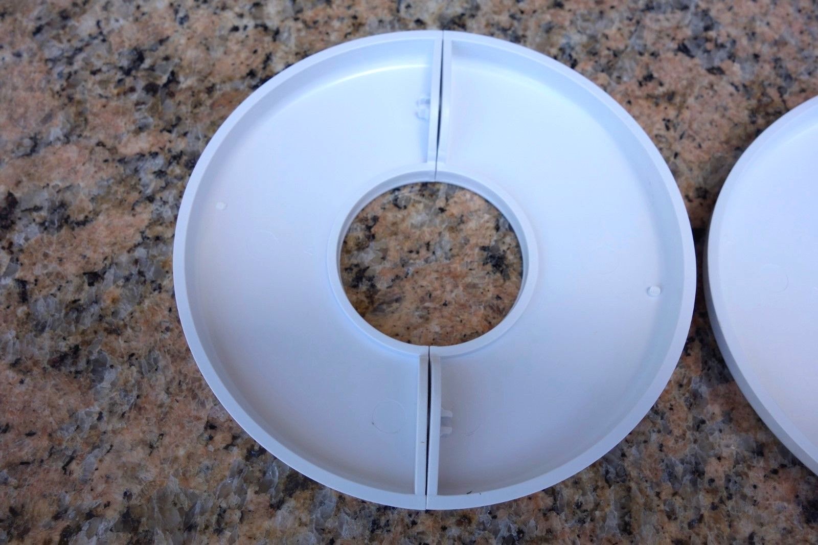 Escutcheon Plate Cover Set Of 2 White Swimming Pool Deck Ladder Hand ...