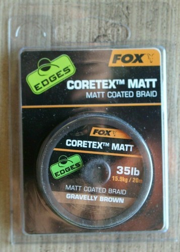 Fox Edges Coretex Matt Coated Braid Gravelly Brown 20m 35lb for sale ...