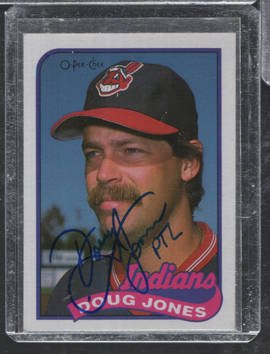 Doug Jones Indians Autographed 1989 O-Pee-Chee #312 w/COA 011824NPCD80 ...