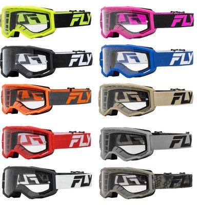 Fly Racing Focus Adult and Youth MX ATV Off-Road Riding Goggles | eBay