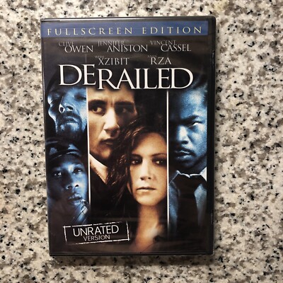 Derailed Clive Owen Jennifer Aniston (DVD, 2006, Unrated Version) New ...