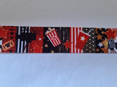 2 meters of movie popcorn print grosgrain ribbon 1" wide | eBay Australia