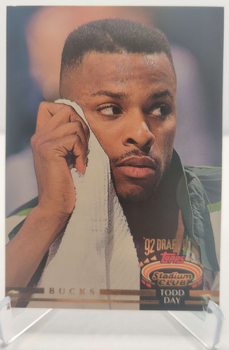 1992-93 Topps Stadium Club #263 Todd Day Rookie RC Milwaukee Bucks ...
