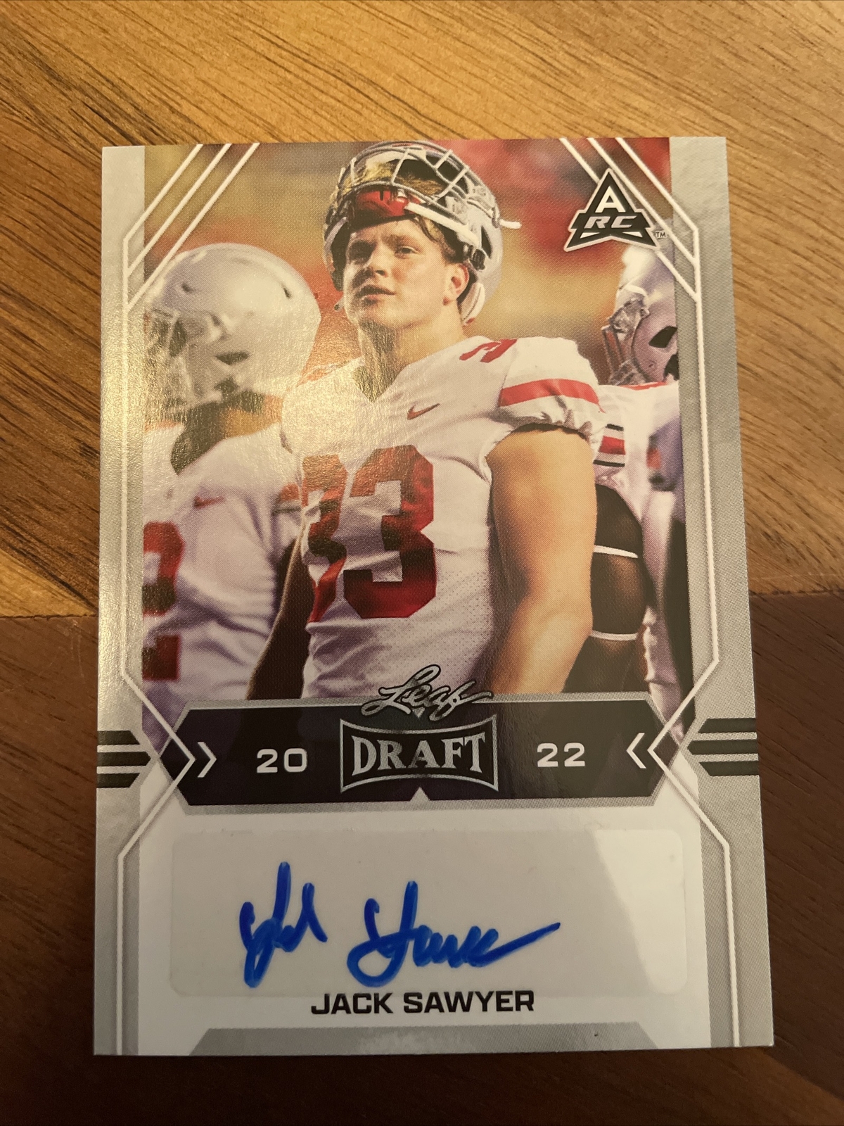 Jack Sawyer Auto. Leaf Draft 2022 Red ARC