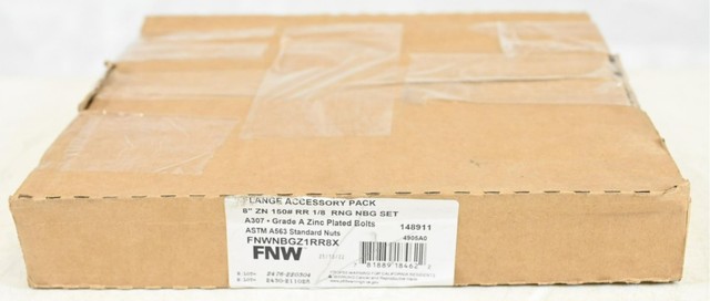 Fnw Flange Accessory Kit With Gasket Nuts & Bolts 8" Zn 150 RR Ring for ...