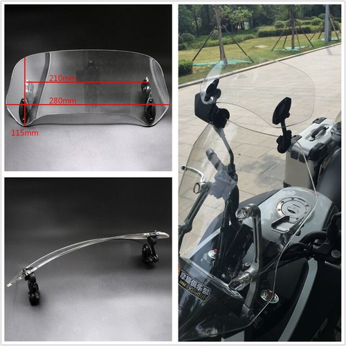 1Pcs Universal Adjustable Motorcycle Windscreen Windshield Spoiler Air ...