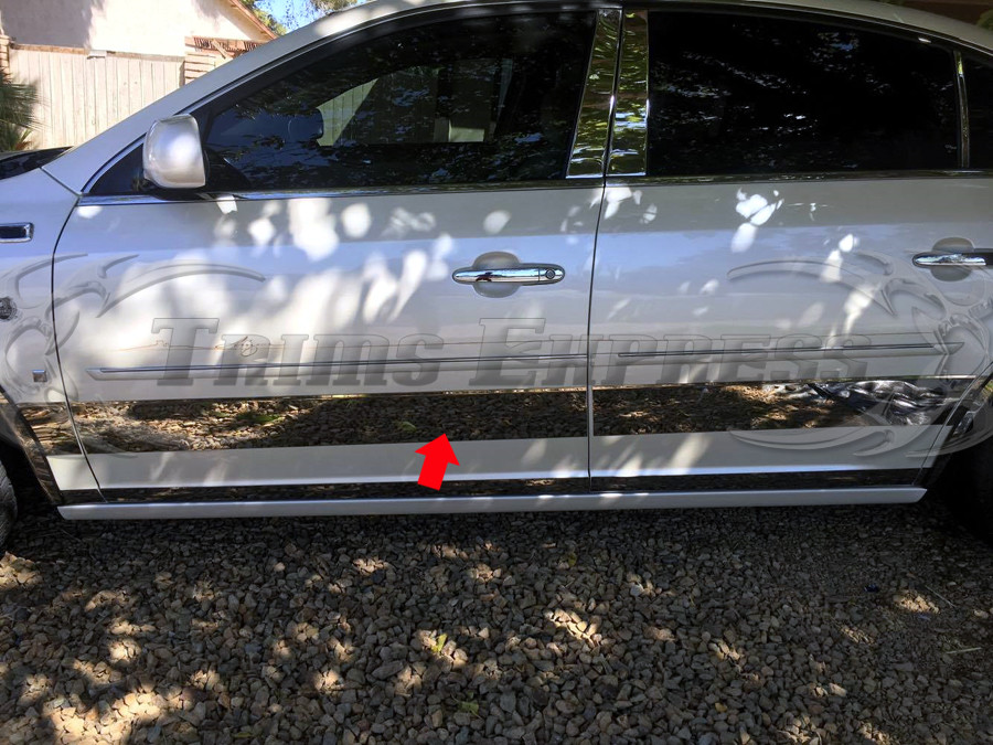 2006-2011 Buick Lucerne Rocker Panel Trim Body Side Molding Chrome ...