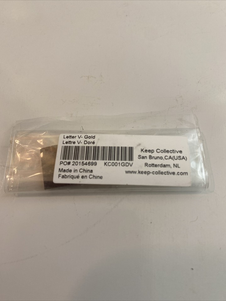 KEEP Collective Gold Letter V Collectible Charm Key Marked Gold Tone | eBay