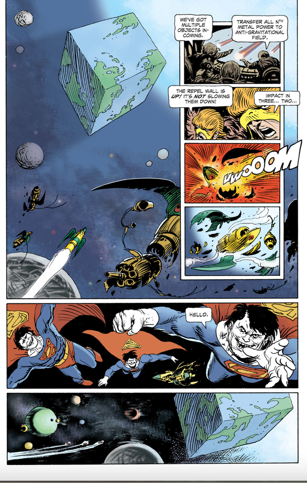 JOE KUBERT Hawkman original art: Action Comics Annual #10 - 2 pg story ...