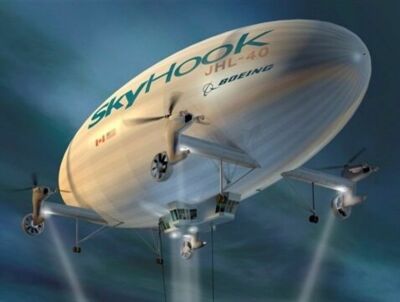 JHL-40 Boeing-Skyhook Airship Blimp Desk Wood Model Big New | eBay