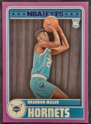 2023 NBA Hoops Tribute Brandon Miller Purple Parallel #284 Hornets ...