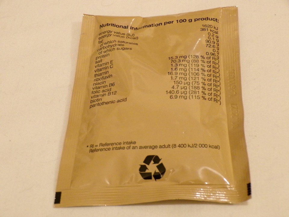 Isotonic Cherry Flavour Drink Powder – British Army NATO Ration Pack 01 ...