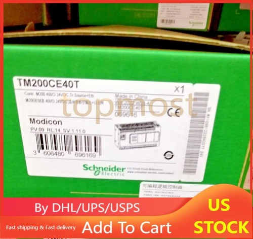1PC- Schneider TM200CE40T Modicon Logic Controller, Transistor output ...