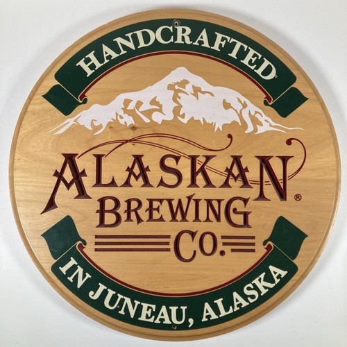 Alaskan Brewing 17” sign beer ale Handcrafted Juneau Alaska wooden ...