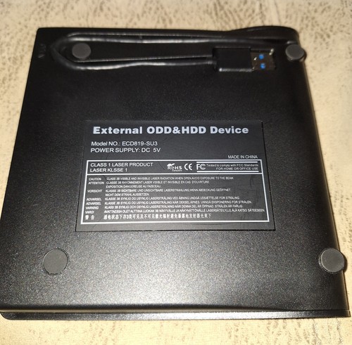 Gotega External ODD & HDD Device USB 3.0 - Black Model ECD819 - SU3 | eBay
