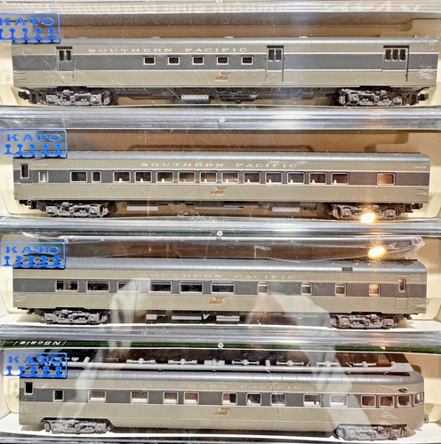 KATO N Scale 106-1005 SOUTHERN PACIFIC SMOOTH SIDE PASSENGER CAR (SET A ...