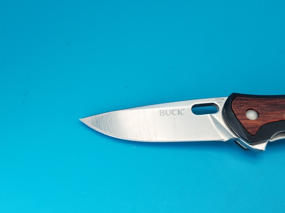 Buck USA 341 Vantage Avid Pocket Knife Dated 2022 Small Folding Redwood ...