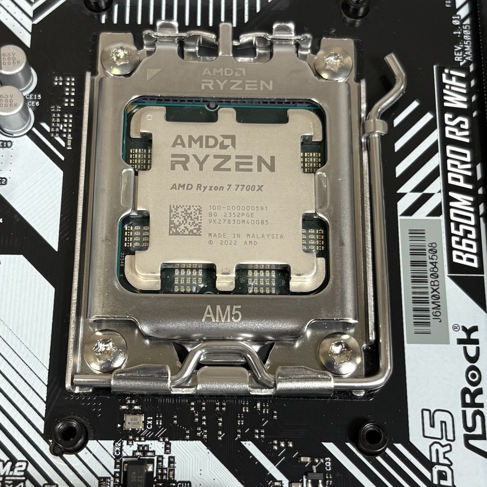 CPU + Motherboard Combo - AMD Ryzen 7 7700x & ASRock B650 Pro RS WiFi ...