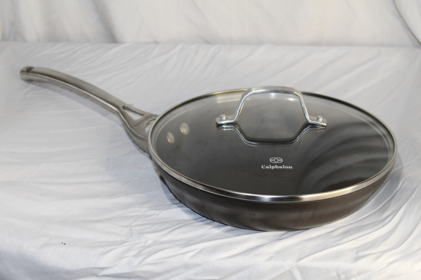 Calphalon Premier Space Saving Hard Anodized Nonstick 10" Fry Pan 1390 ...