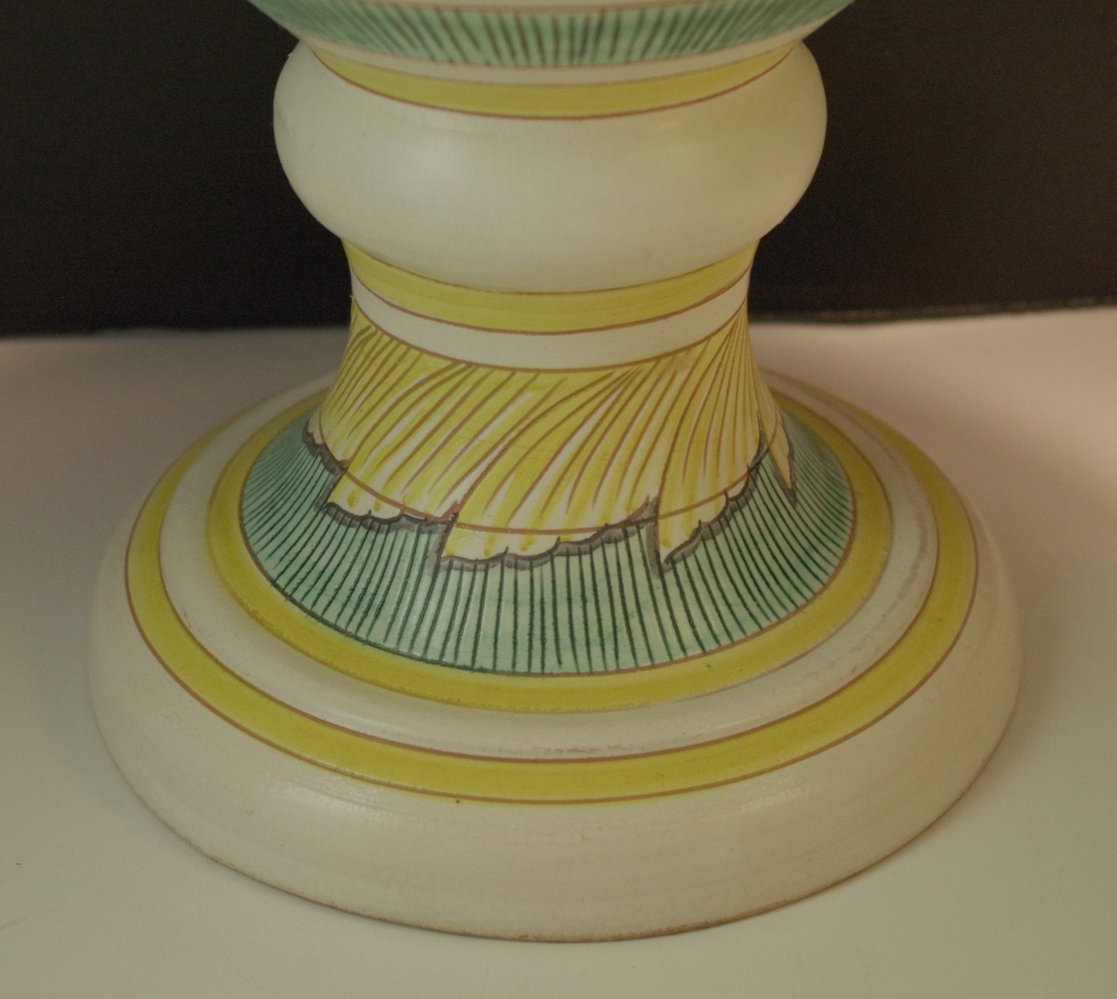 DERUTA POTTERY ITALY 20" LAMP LAMP BASE RENAISSANCE STYLE NOS VINTAGE ...