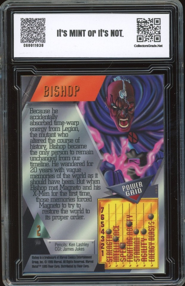 1995 Metal Marvel #2 ~ Bishop ~ GRADED CG 10 PRISTINE | eBay