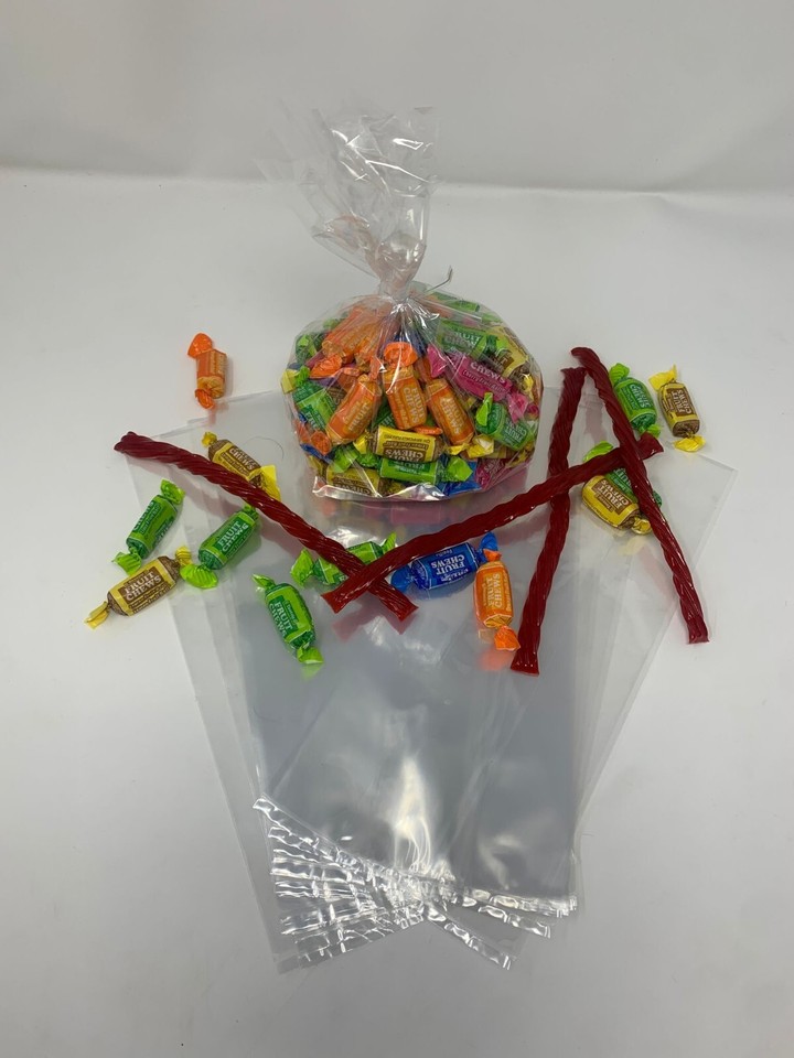 Clear Cellophane Sweet Gift Cello Display Bags Candy Cake Christmas ...