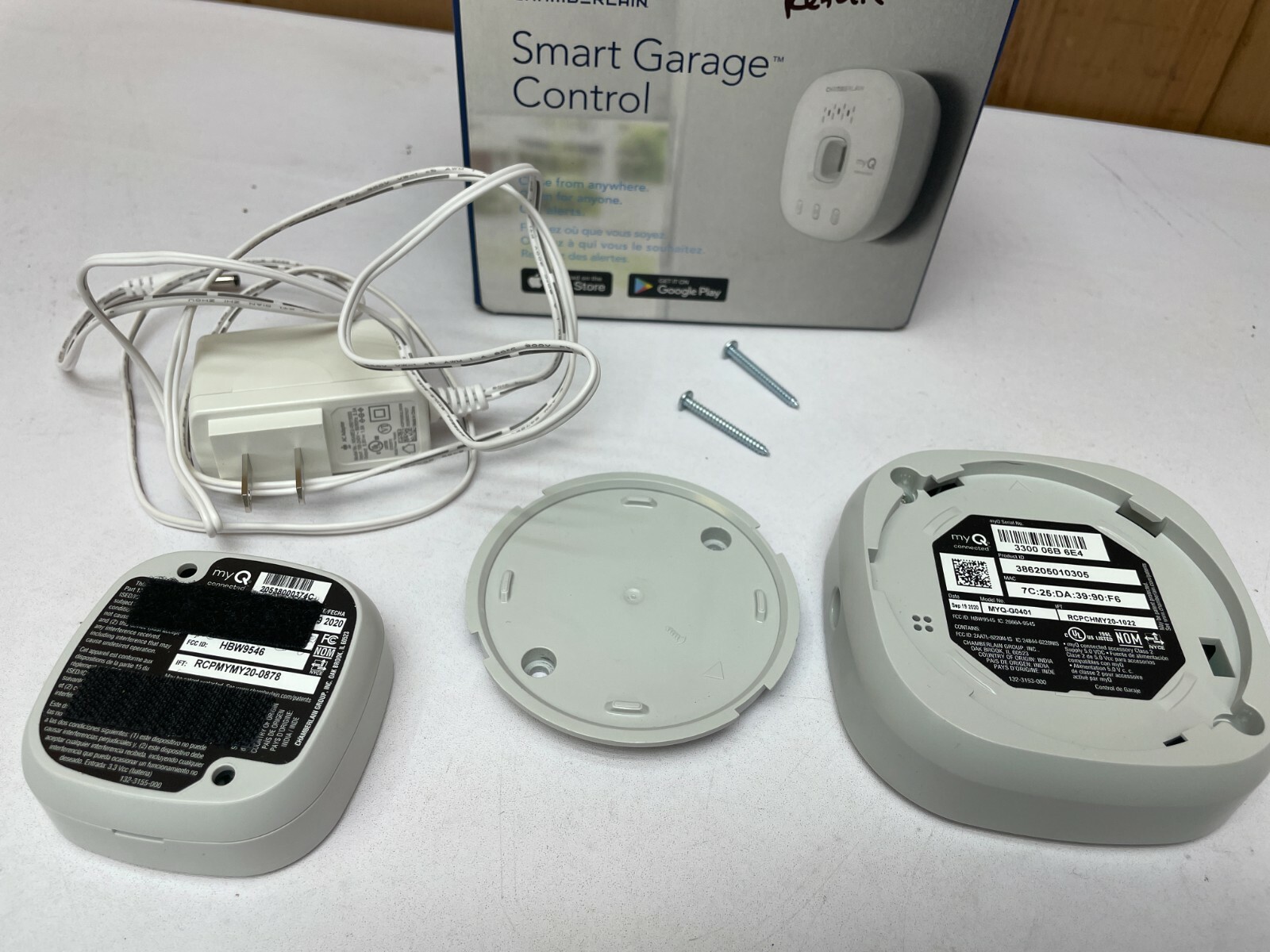 myQ Chamberlain Smart Garage Control Wireless Garage Hub Sensor ...