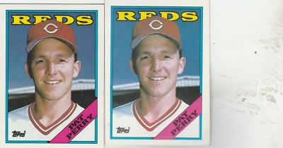 FREE SHIPPING-MINT-1988 TOPPS #282 PAT PERRY REDS-2 CARDS | eBay