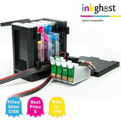 Inkghost 50ml 252 252XL CISS For EPSON WF-7720 WF-7710 WF-7725 CIS Ink ...