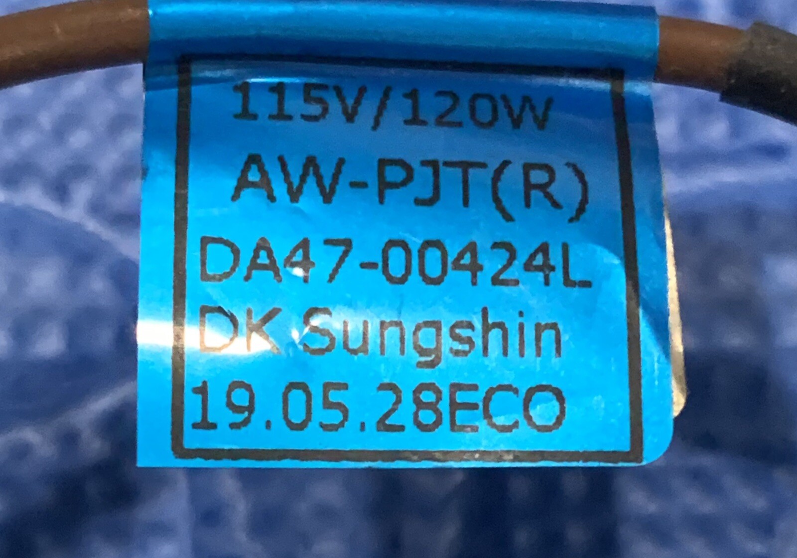 SAMSUNG DEFROST HEATER(metal sheath)#DA47-00424L FOR REFRIGERATORS, see ...