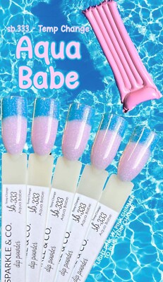 Sparkle & Co AQUA BABE Dip Powder Mini & Swatch | eBay