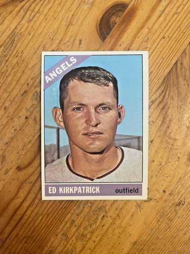 1966 Topps Ed Kirkpatrick Card - California Angels - #102 / Excellent ...