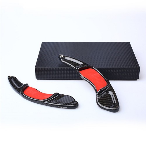 Carbon Black Steering Wheel Shift Paddle Extension For VW Golf 7 R-line ...