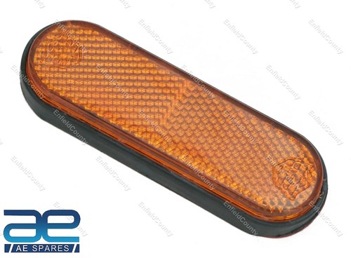 Pair ABS Shocker Reflector Yellow For Royal Enfield Classic Standard ...