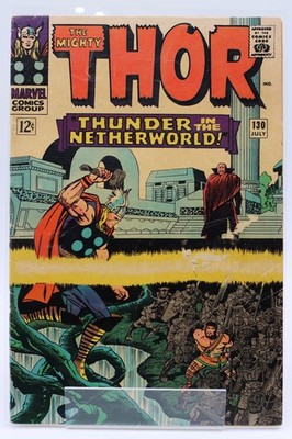 Thor #130 • [4.5] • 1966 • Jack Kirby • MARVEL SILVER AGE • 1st Print ...