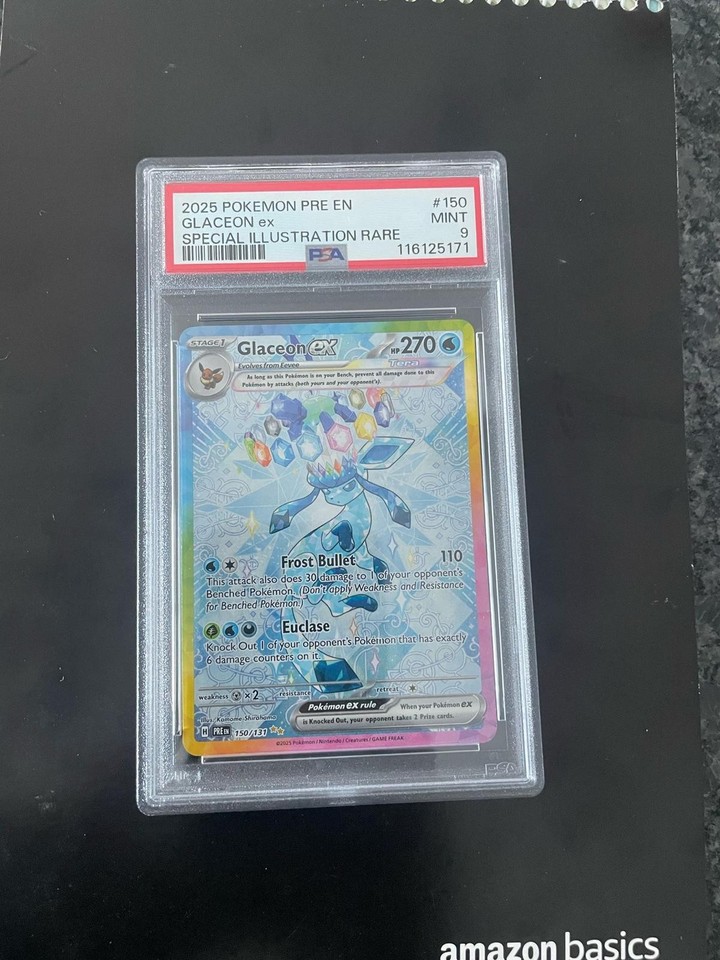 PSA‑Graded Prismatic Evolutions “God Pack” – 9 Eeveelution & Eevee EX ...
