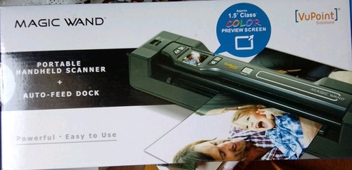 VuPoint Magic Wand PDSDK-ST470-VP Portable Scanner W Auto-Feed Dock NEW ...